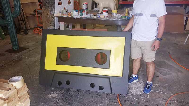 Oversized 3D Cassette Tape ⋆ Movie Prop Rentals